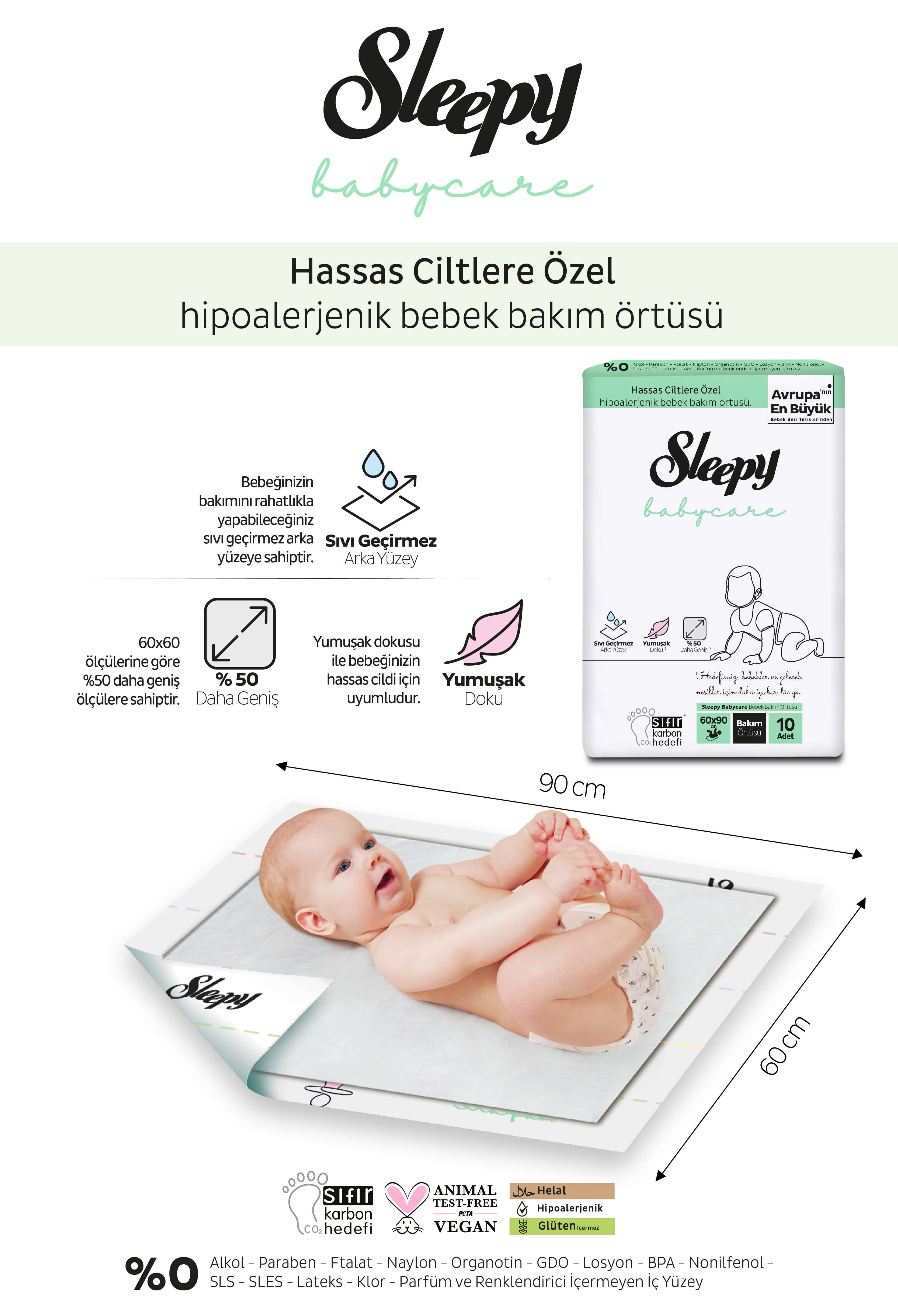 Bebek Bakım Örtüsü - Sleepy Online Alışveriş